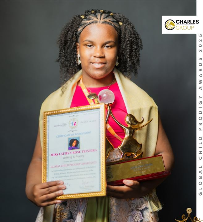 Lauryn Rose Cabral Teixeira distinguida entre as 100 maiores crianças ...